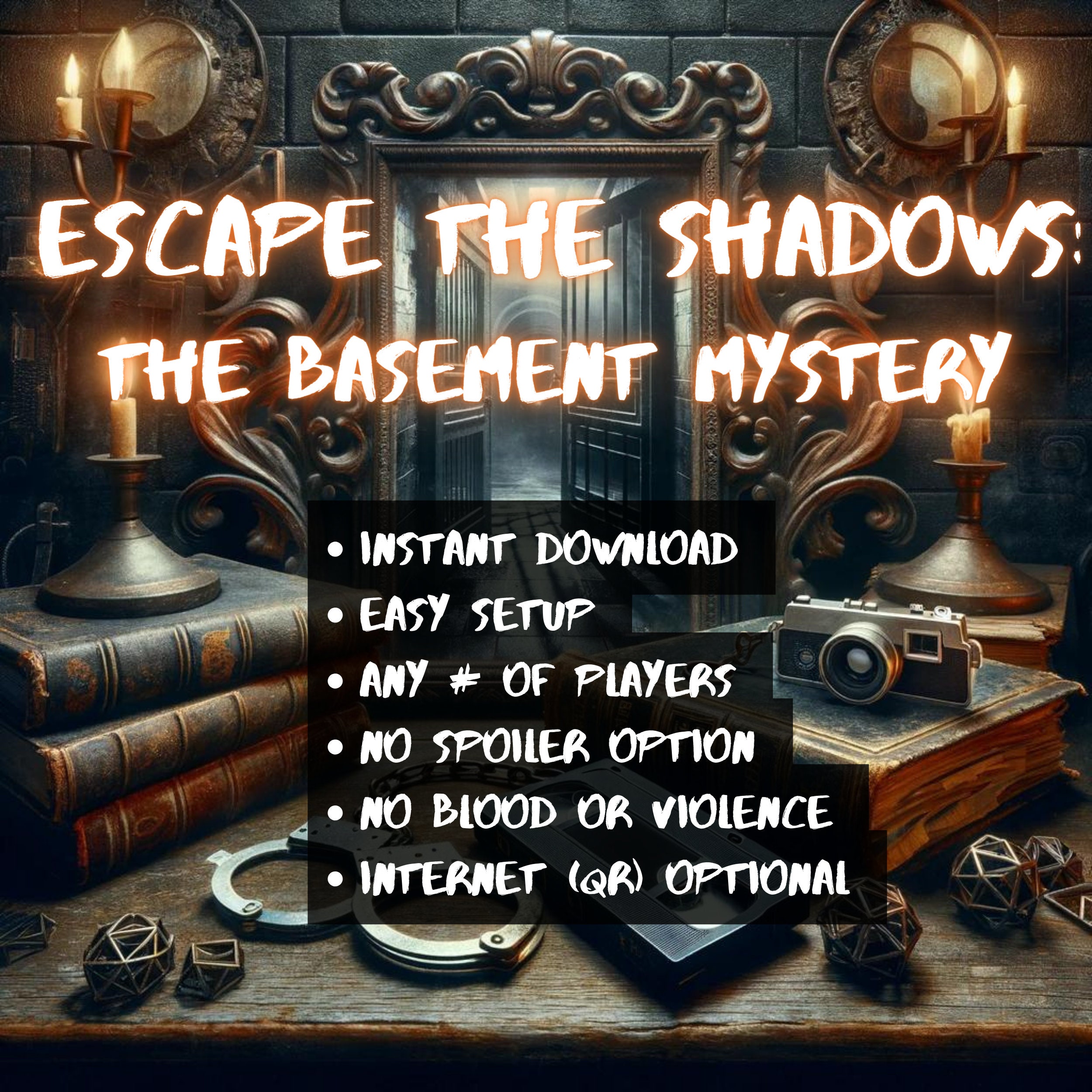Escape the Shadows: the Basement Mystery Family-friendly Escape Room ...