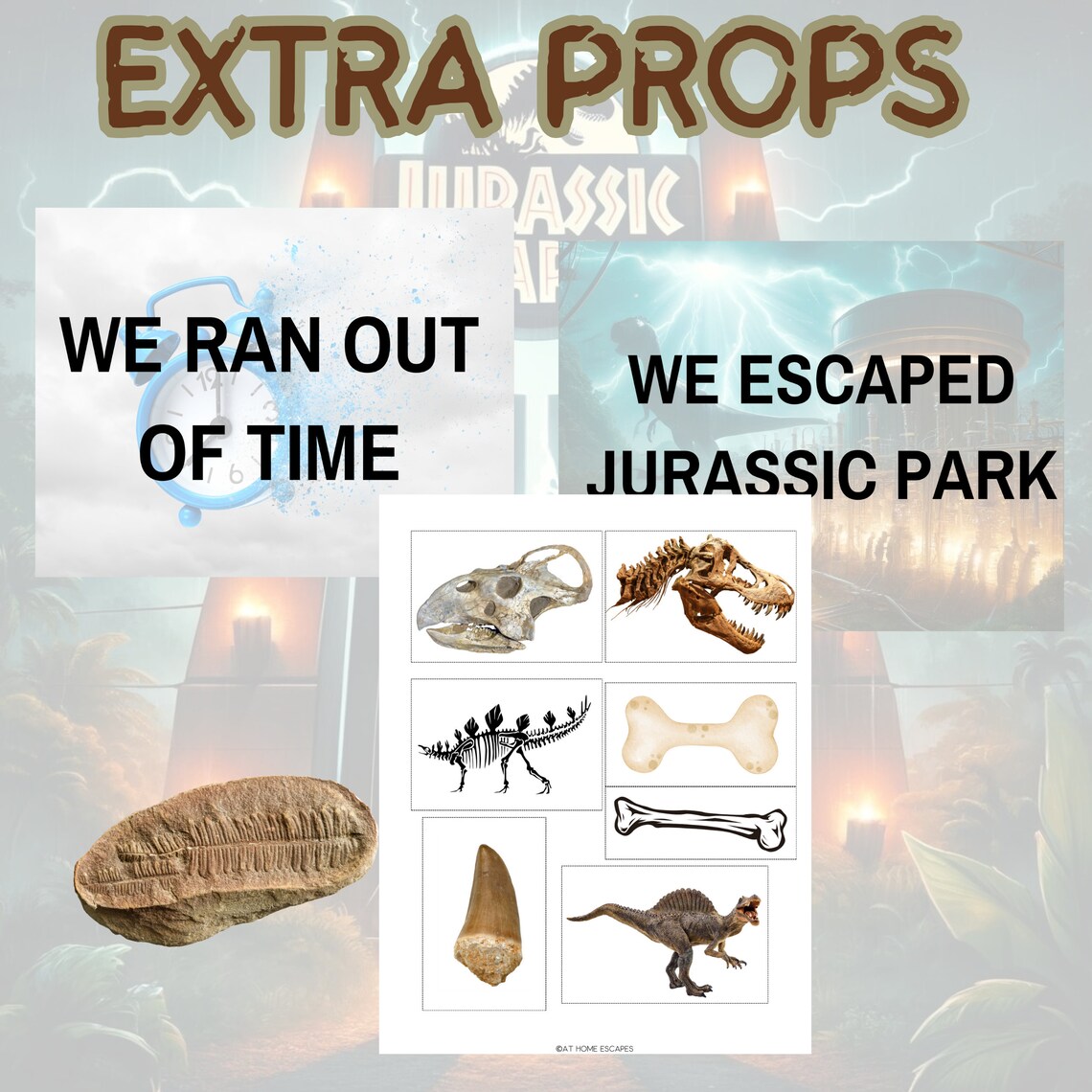 Escape Jurassic Park Printable Escape Room Kit, Perfect for Parties ...