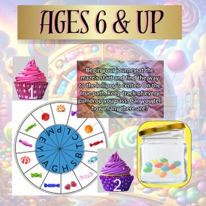 The Enchanted Candy Vault Escape Room Printable Puzzles 6&up Instant ...