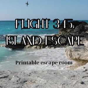 Flight 345: Island Escape Printable Escape Room Instant Download Family ...