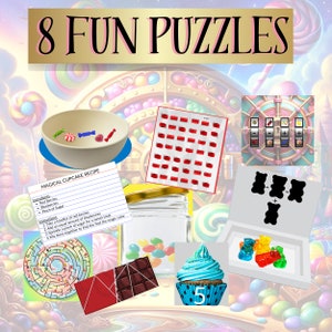 The Enchanted Candy Vault Escape Room Printable Puzzles 6&up Instant ...