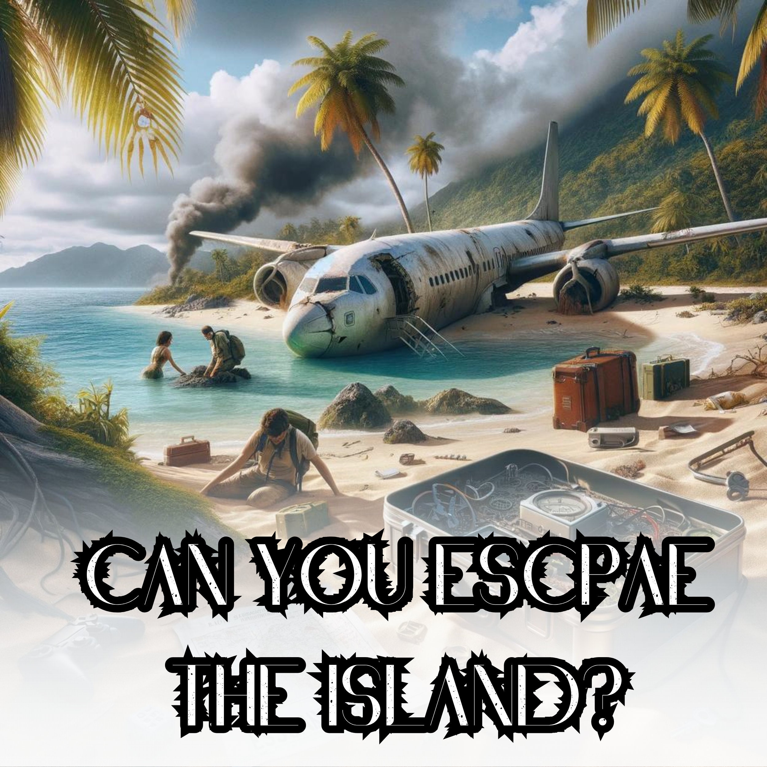 Flight 345: Island Escape Printable Escape Room Instant Download Family ...
