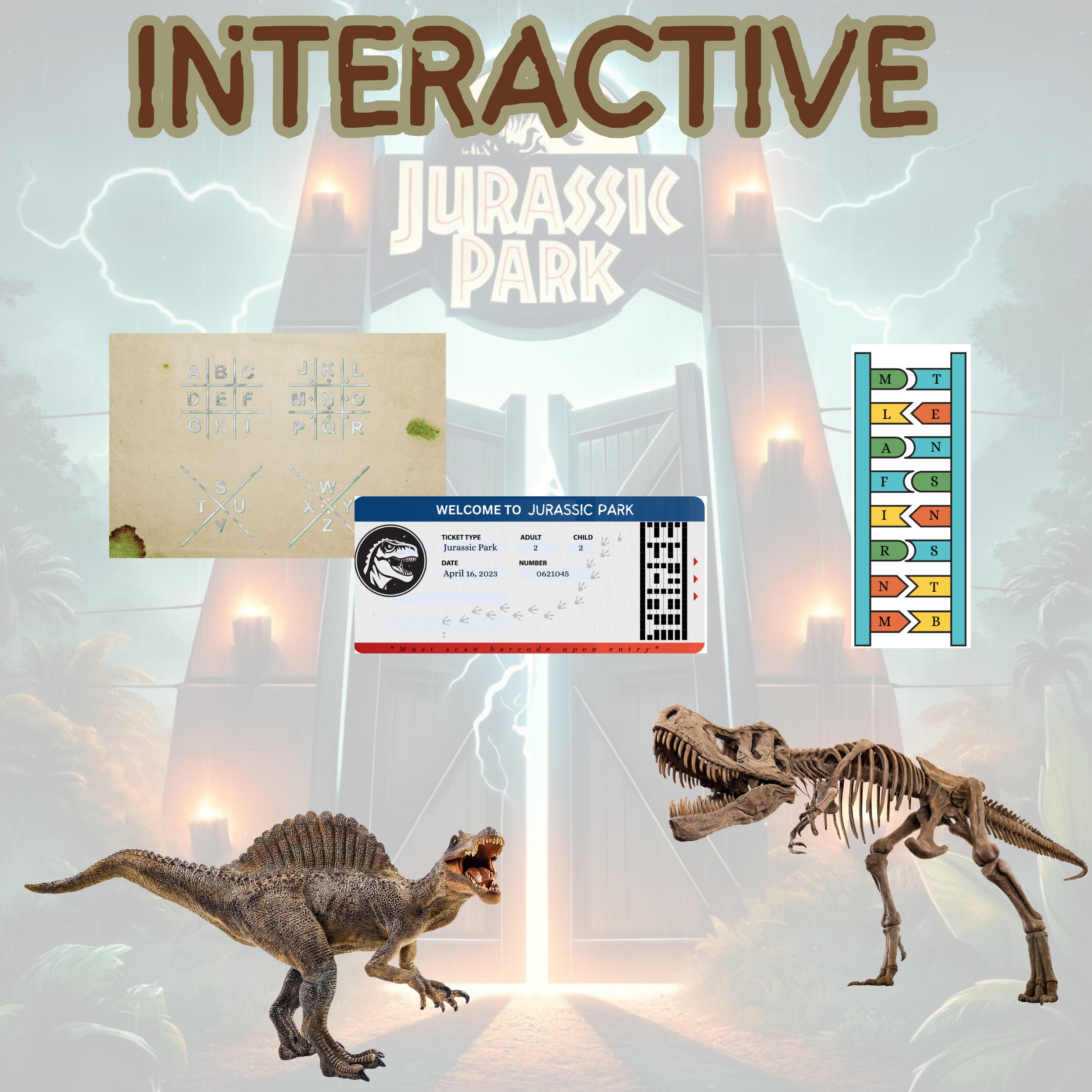 Escape Jurassic Park Printable Escape Room Kit, Perfect for Parties & Family Game Night Dinosaur ...