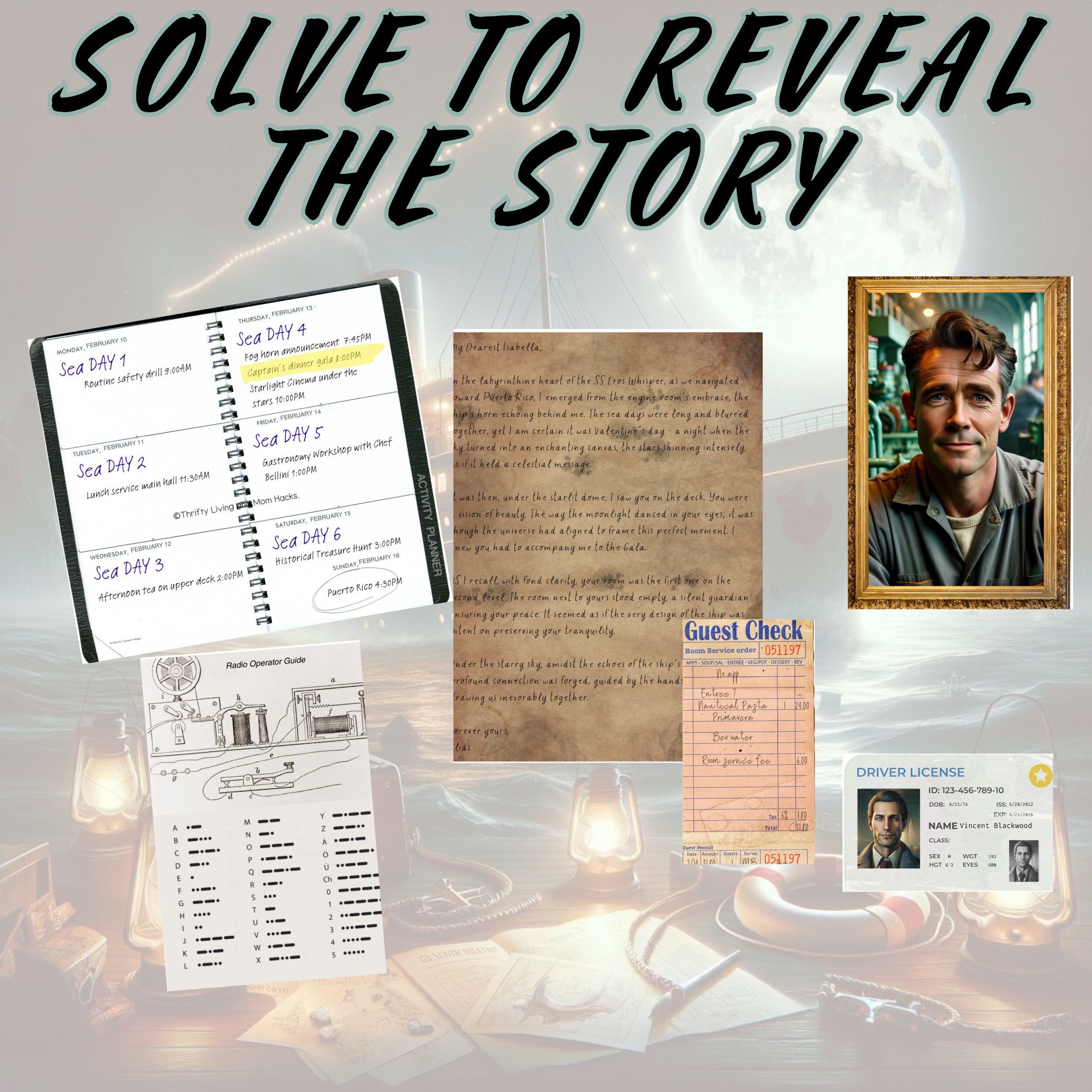 Mystery at the Love Boat Sinking Secrets Escape Room Mystery Escape ...