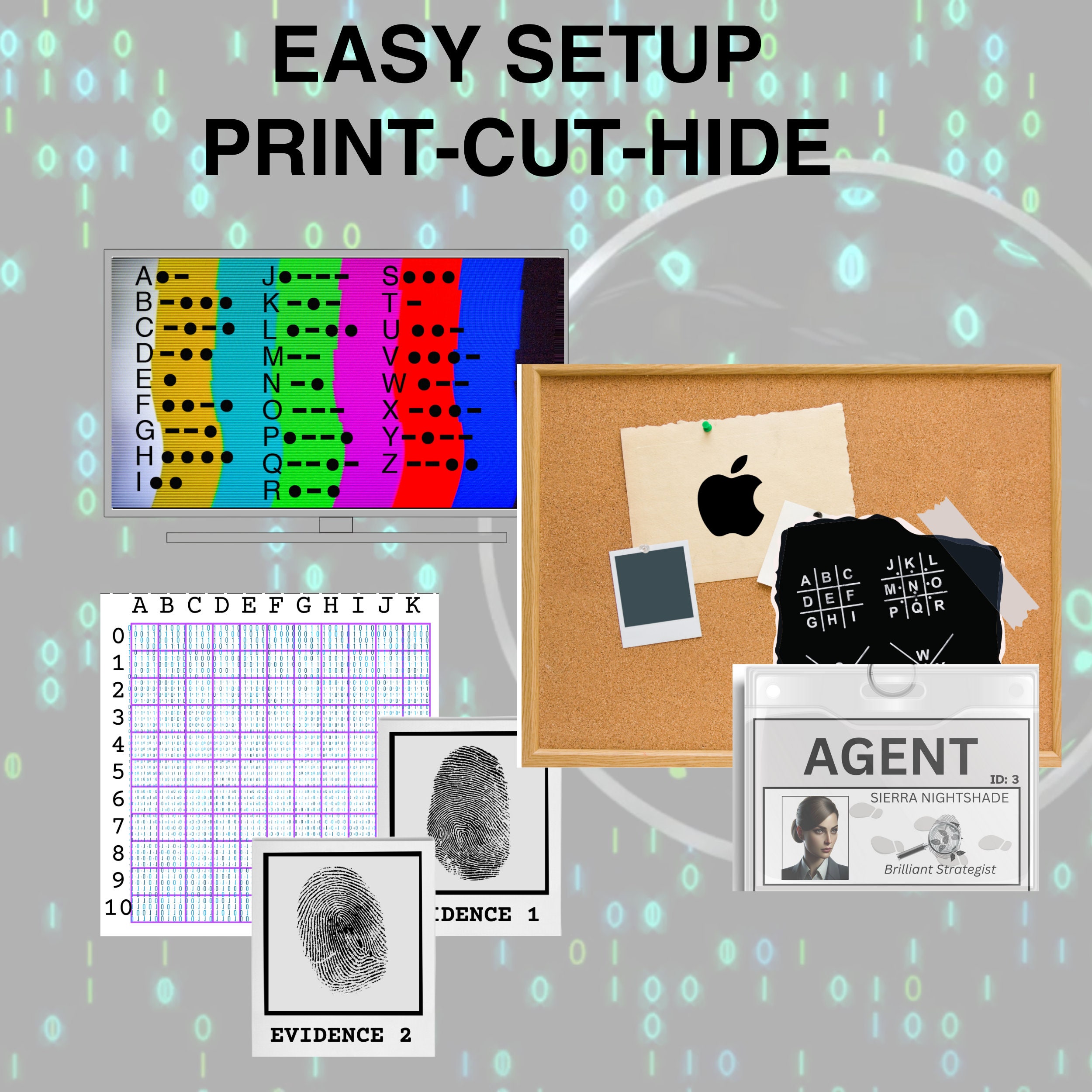 Operation Shadow Net Printable Spy-themed Escape Room Game Instant ...