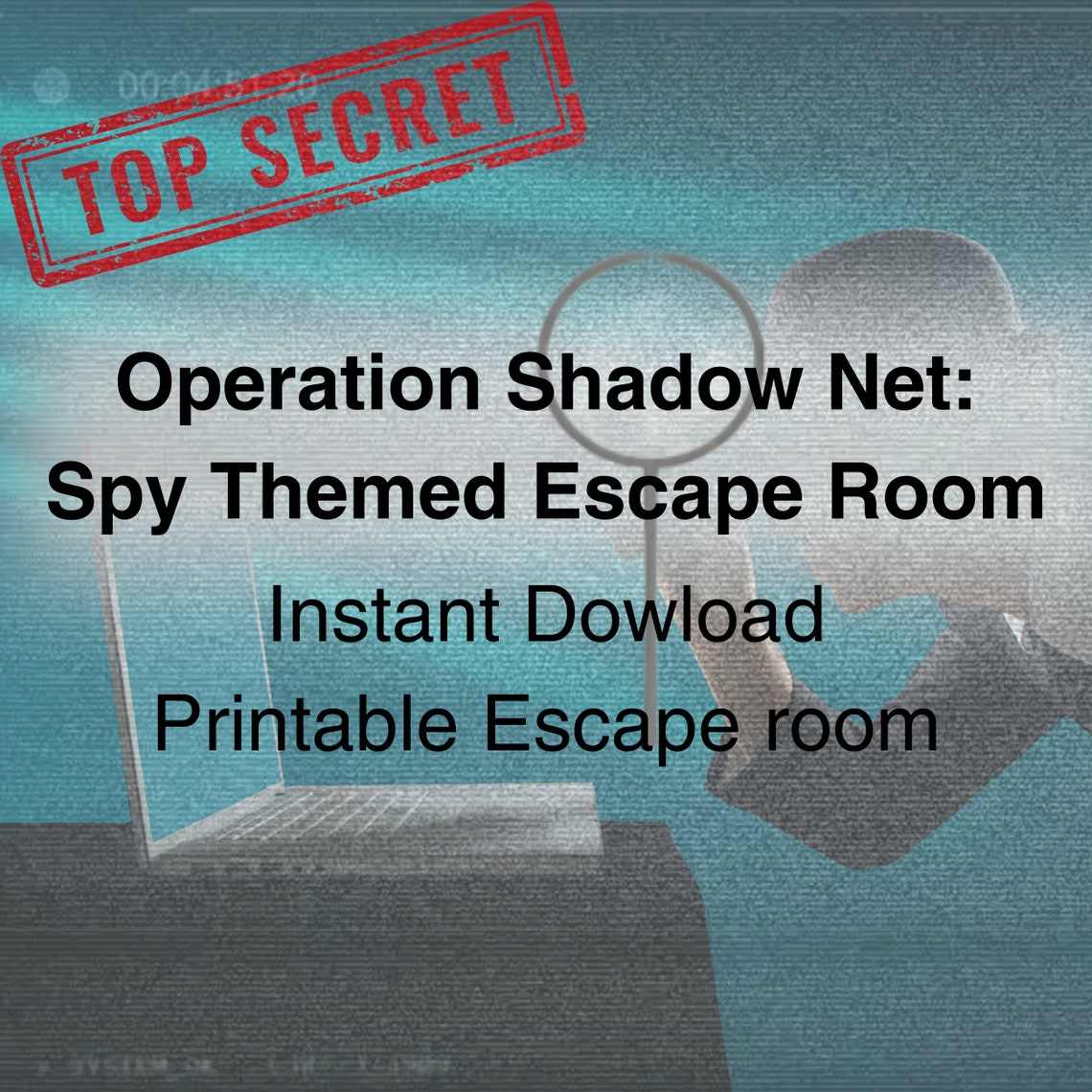 Operation Shadow Net Printable Spy-themed Escape Room Game Instant ...