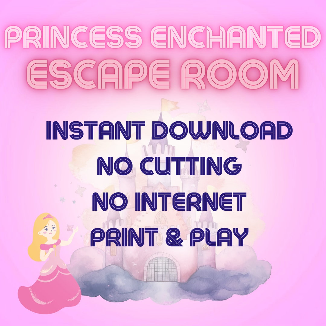 Princess Enchanted Escape Room for Kids Printable Escape Room Room ...