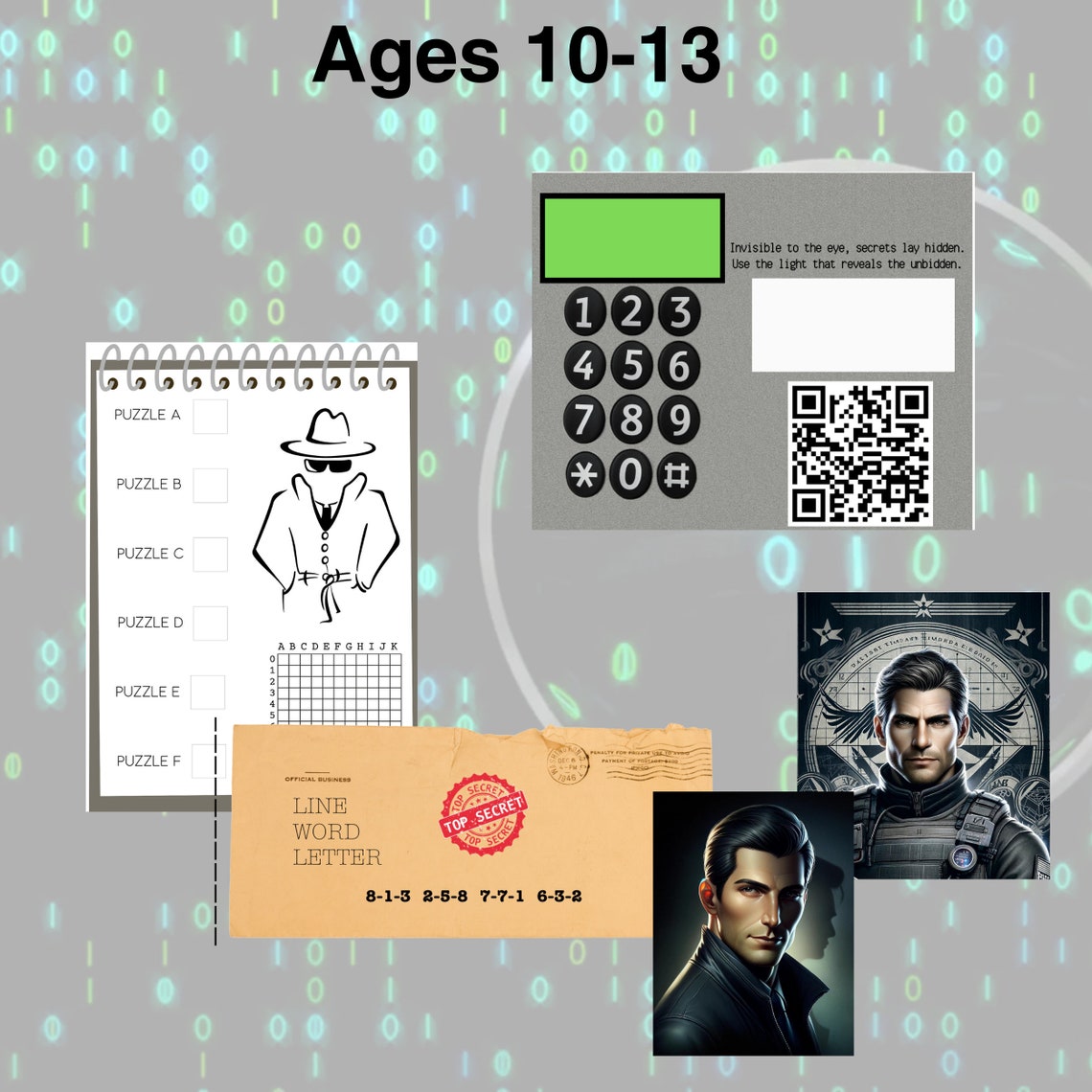 Operation Shadow Net Printable Spy-themed Escape Room Game Instant ...