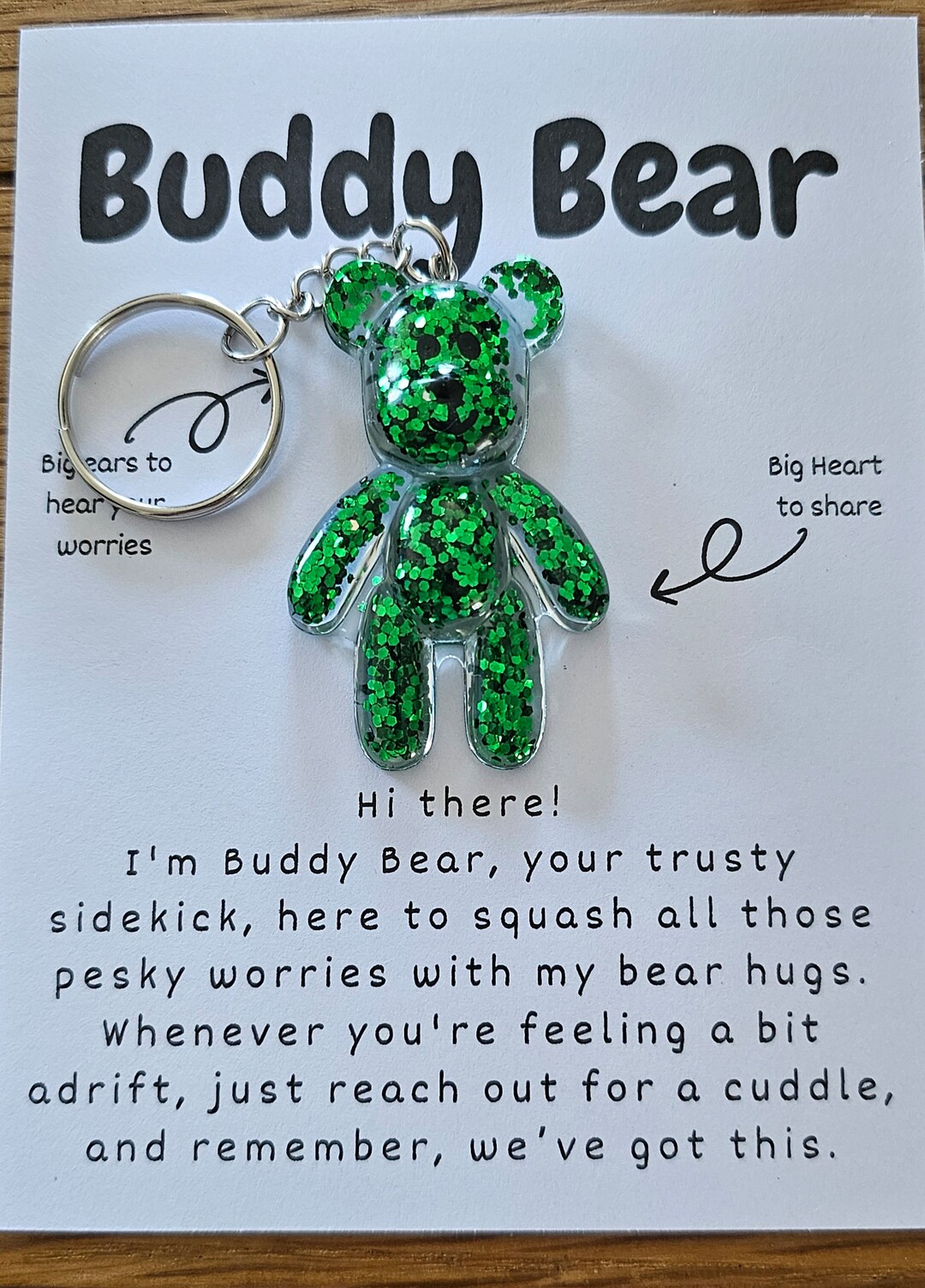 Buddy Bear Worry Bear Anxiety Relief Stress Relief Gift for Her or Him ...
