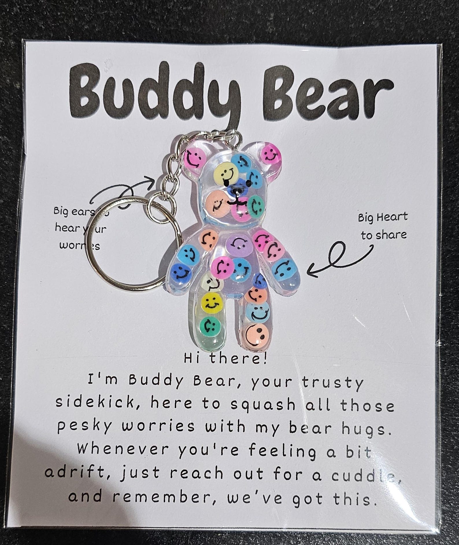 Buddy Bear, Worry Bear, Anxiety Relief, Wedding Favour, Resin Teddy ...