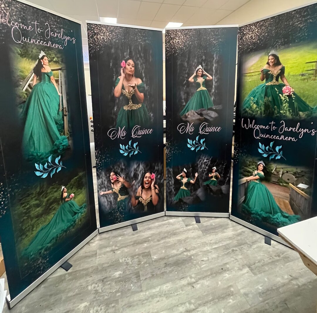 Custom Birthday Retractable Banner Stand INCLUDED With Full Color Print ...