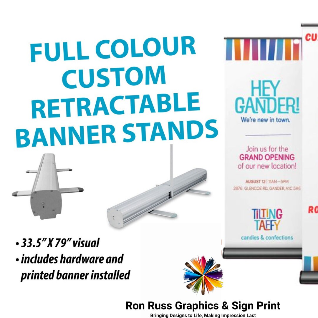 Custom Retractable Banner Custom Roll Up Roll up Banner - Etsy