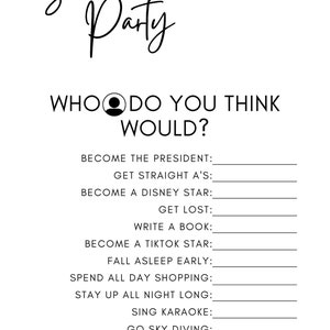 Slumber Party Games, Sleepover Games Bundle, Ready to Print, Kids Party ...