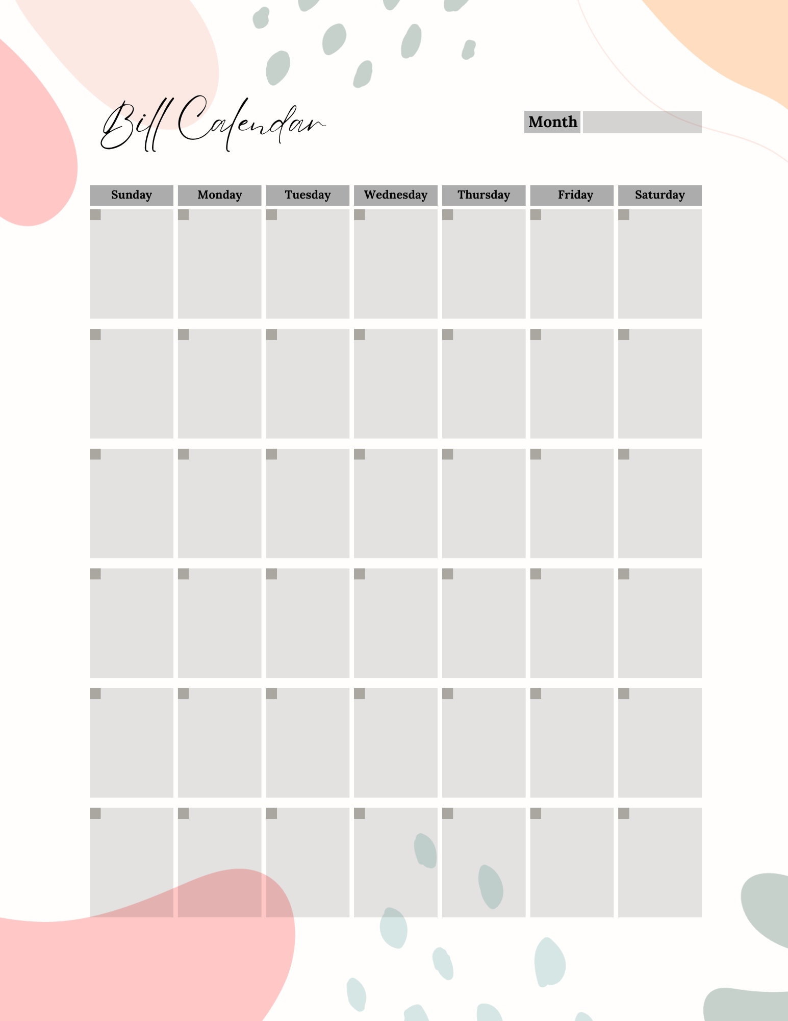 Printable Budget Planner, Money Management Tracker, Payment Schedule ...