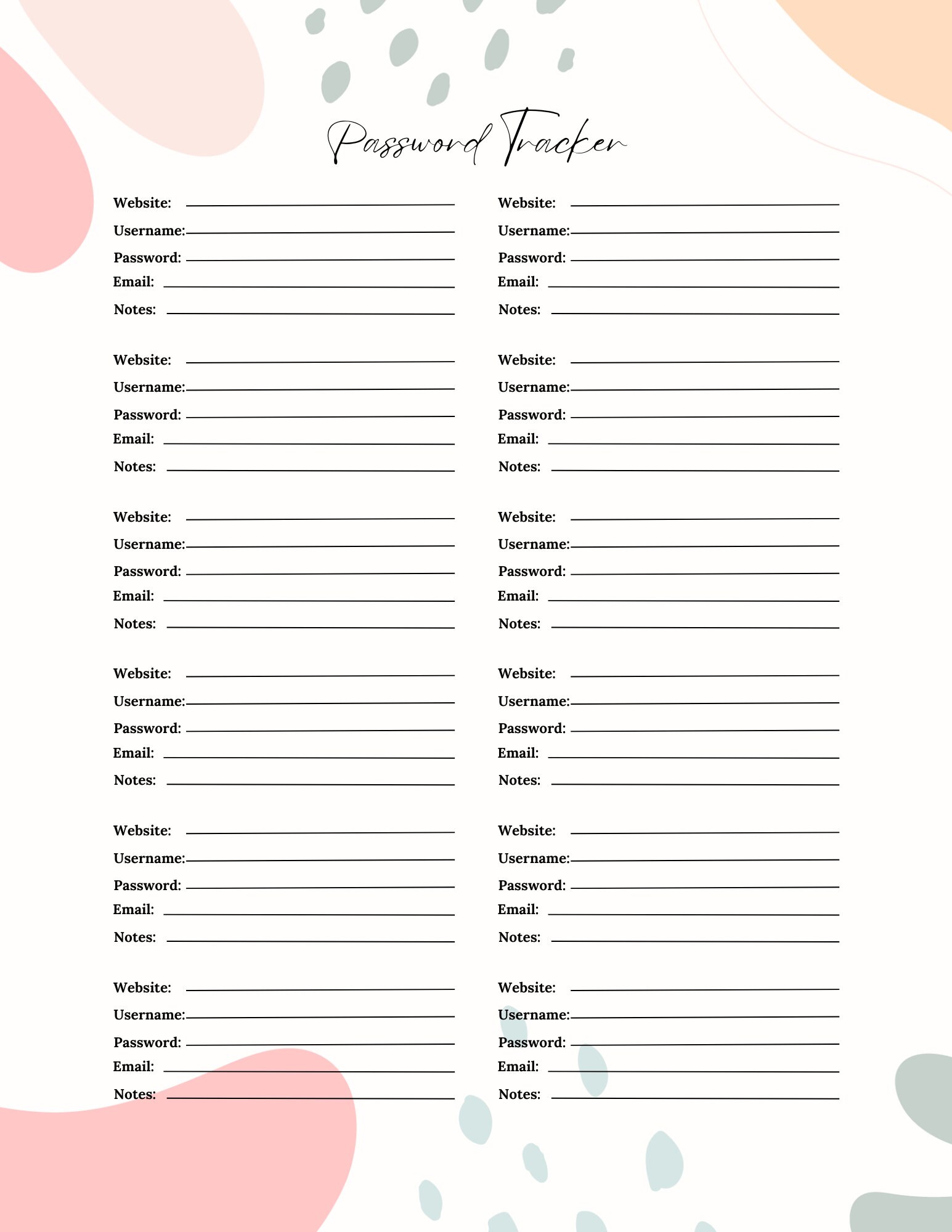 Printable Budget Planner, Money Management Tracker, Payment Schedule ...
