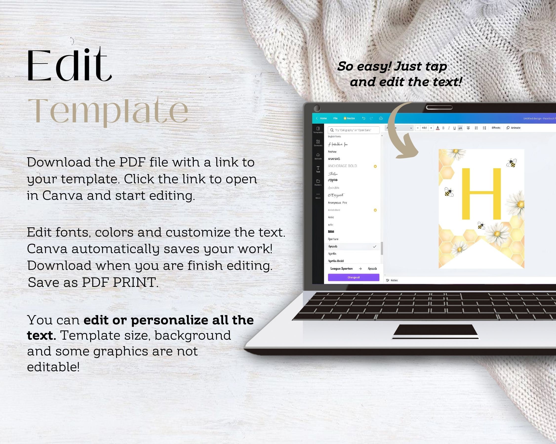 Editable Bee Day Birthday Banner, Happy Birthday Party Decor Template ...