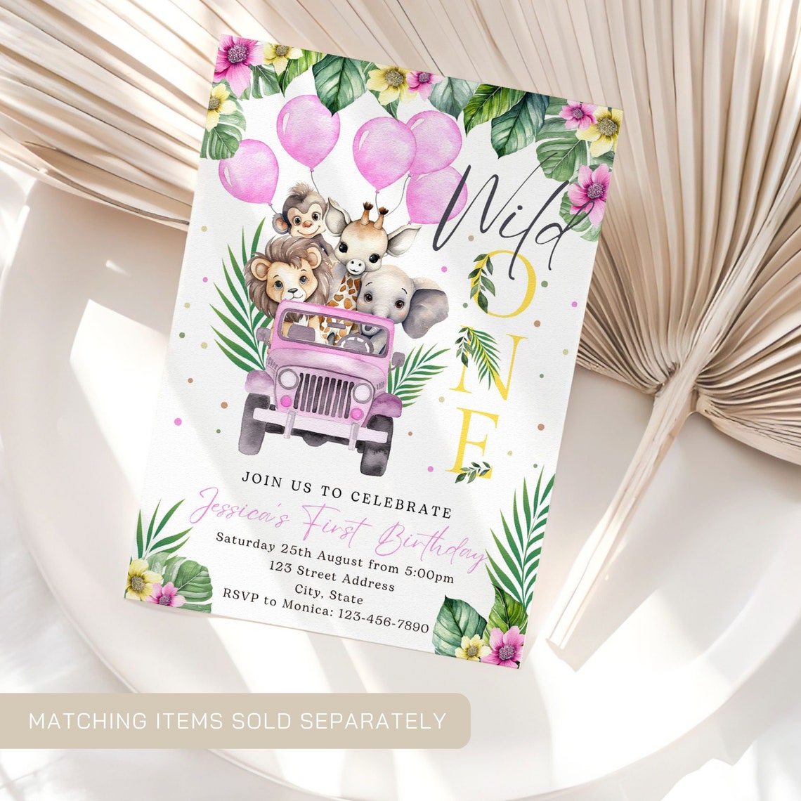 Editable Safari Animals Welcome Sign Template, Kids Jungle Birthday ...