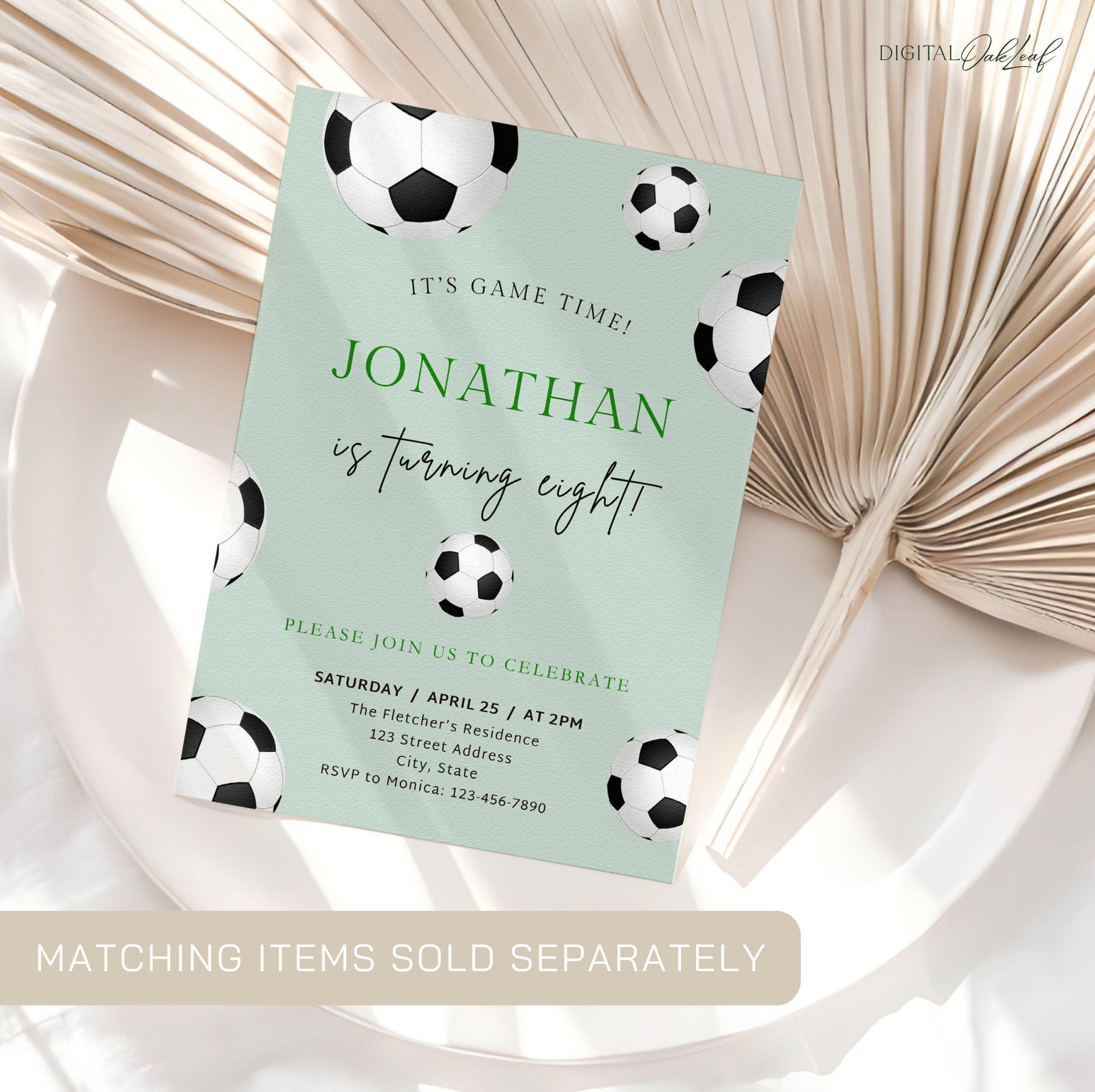 Editable Soccer Welcome Sign Template, Kids Football Birthday Party ...