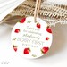 Strawberry Birthday Thank You Tag Template, Editable Favor Tag, Berry ...