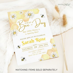 Editable 1st Bee-day Candy Bar Wrapper, Bee Day Chocolate Wrapper ...