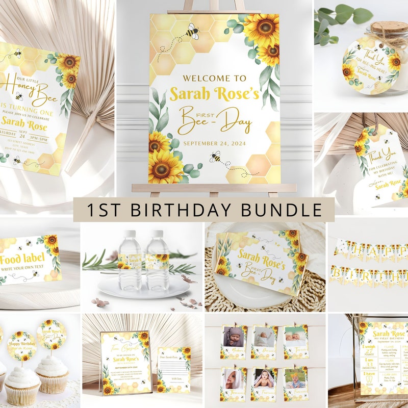 Bee Birthday Decorations - Etsy