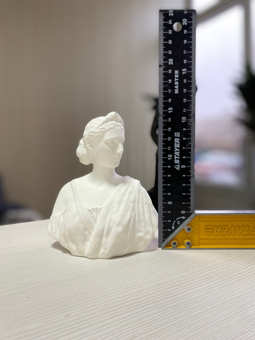 Diana by Jean-antoine Houdon: Charming 6-inch Plaster Sculpture A ...