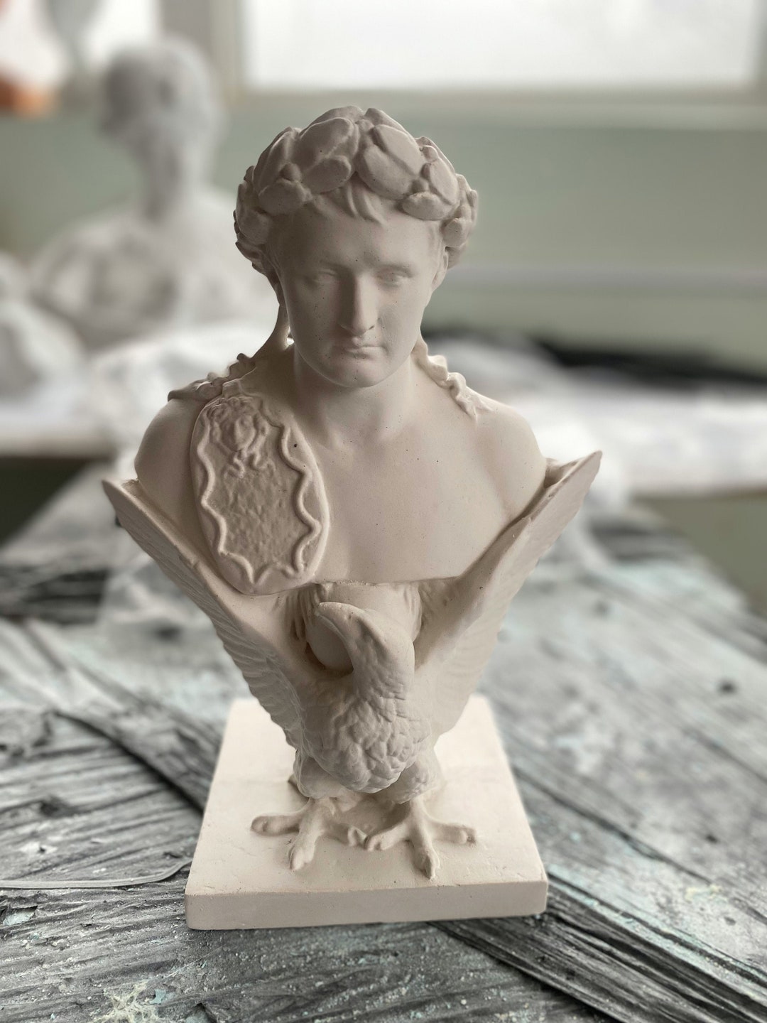 Napoleon Bonaparte: Commanding 12-inch Plaster Bust A Symbol of Power ...