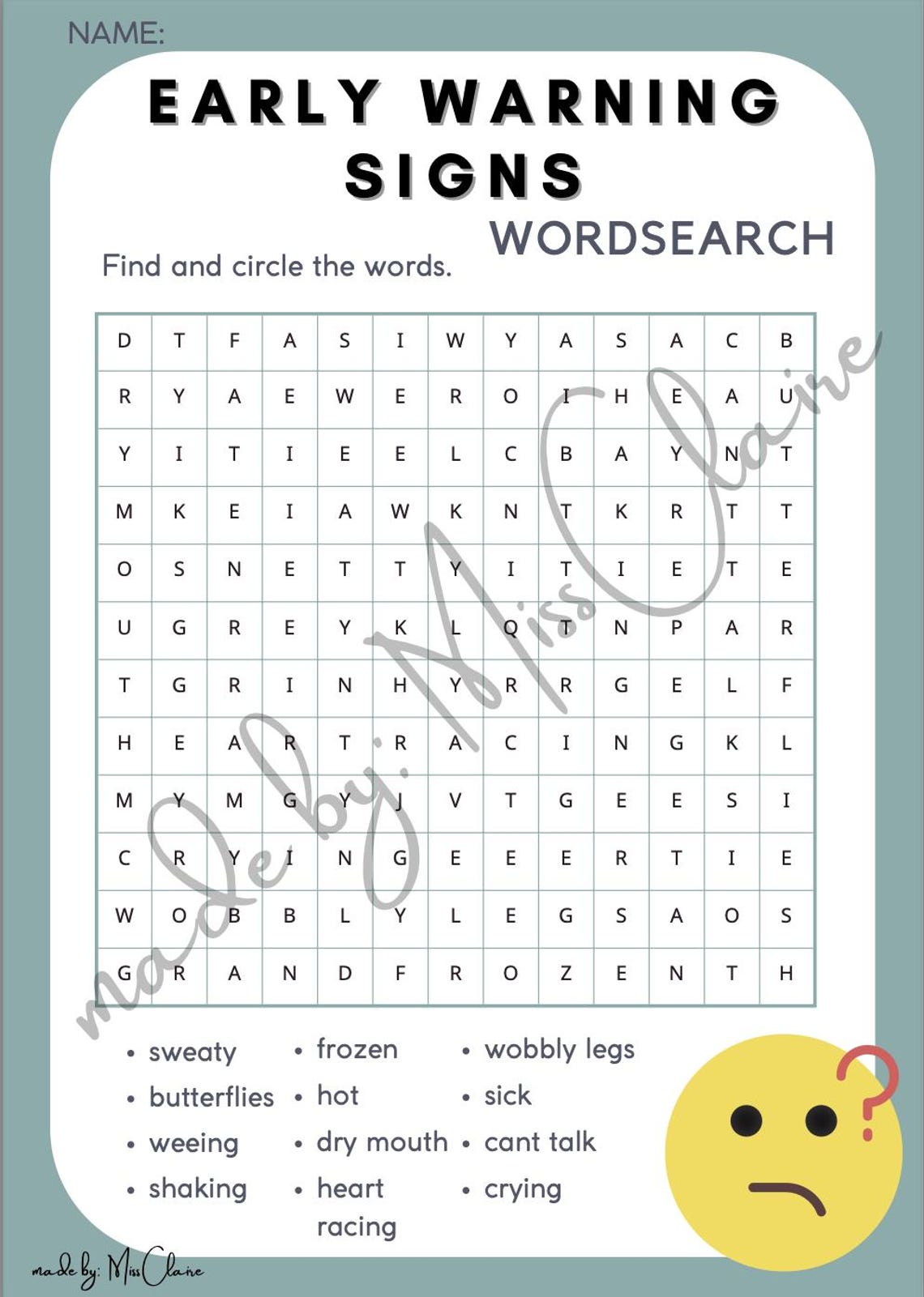 Protective Behaviour 3 X Worksheet Activities - Etsy