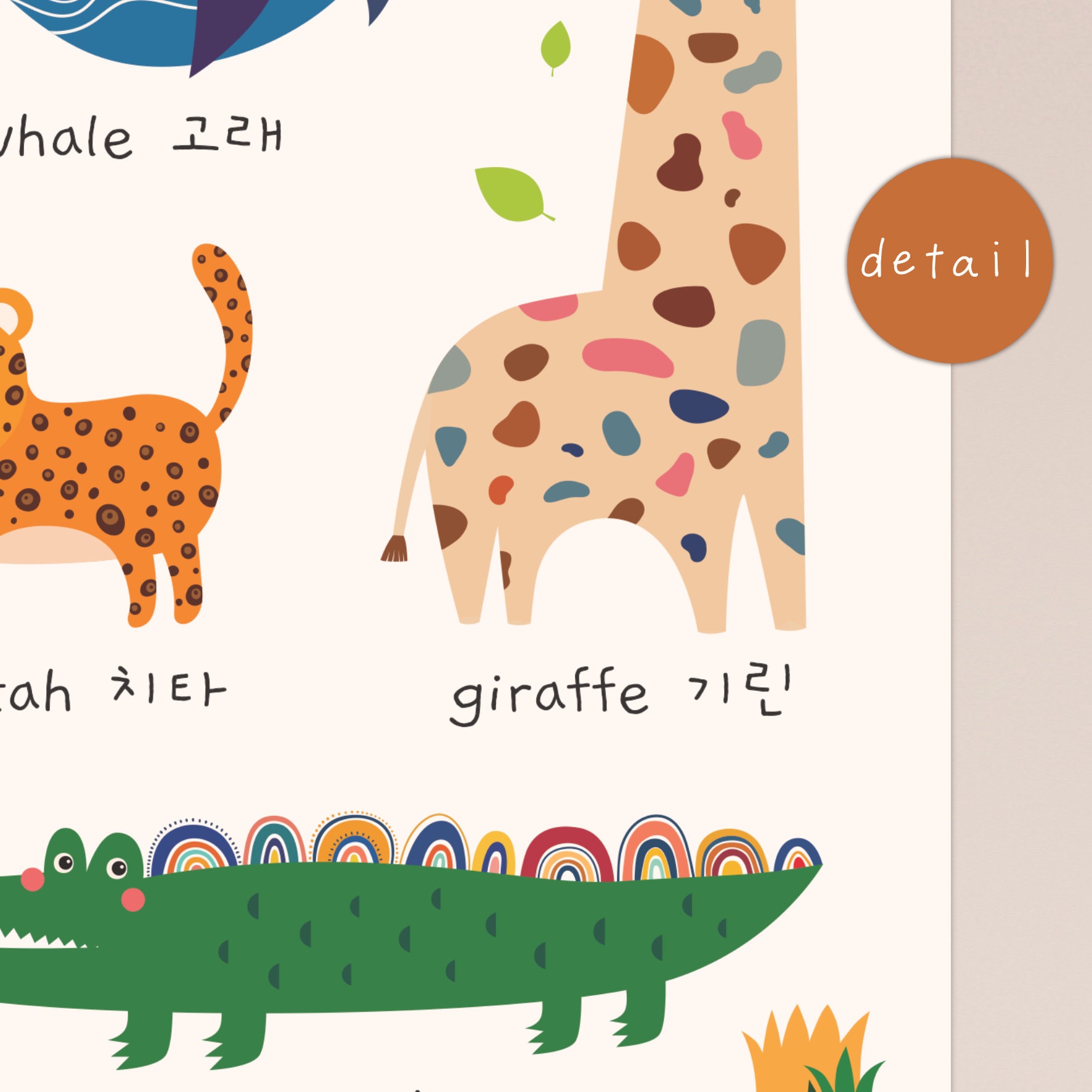 5 Bilingual Korean Educational Posters, Korean Learning Posters, Set of ...