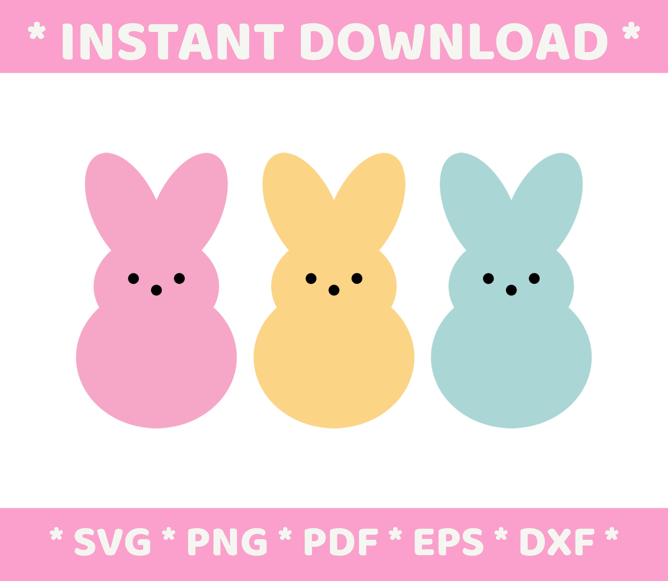 Easter Bunny Svg, Easter Bunnies Svg, Easter Svg, Bunnies Svg, Peeps ...