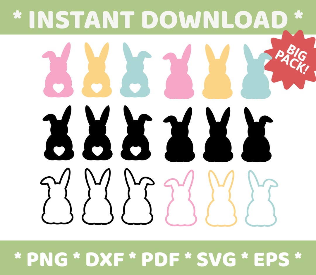 Bunnie Svg, Easter Bunny Svg, Easter Svg, Bunnies Svg, Easter Bunnies ...