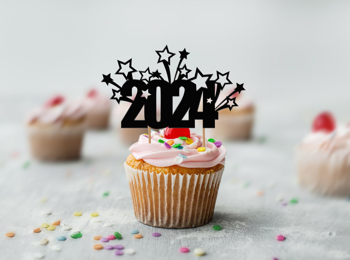 New Year Cake Topper Svg, New Years Eve Party Svg, Cake Topper Svg ...