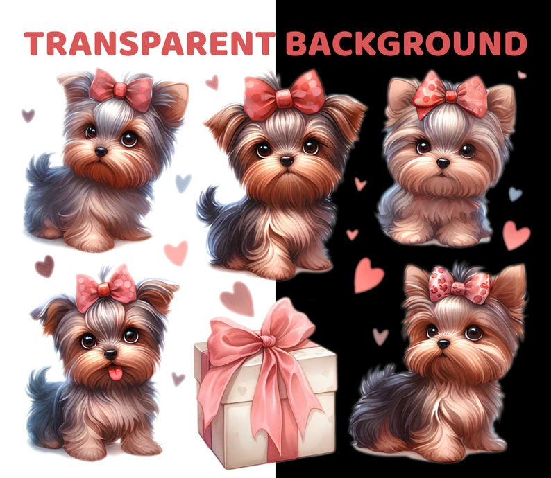 Yorkshire Clipart, Yorkie Clipart, , Puppy Clipart, Yorkie Png, Terrier ...