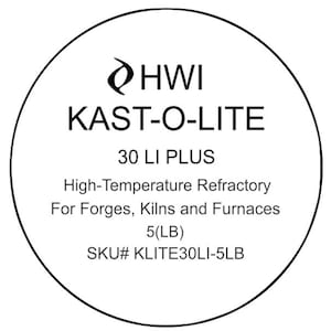 Low-iron 3000F Insulating Castable – Forge & Kiln Refractory, Kast-o ...