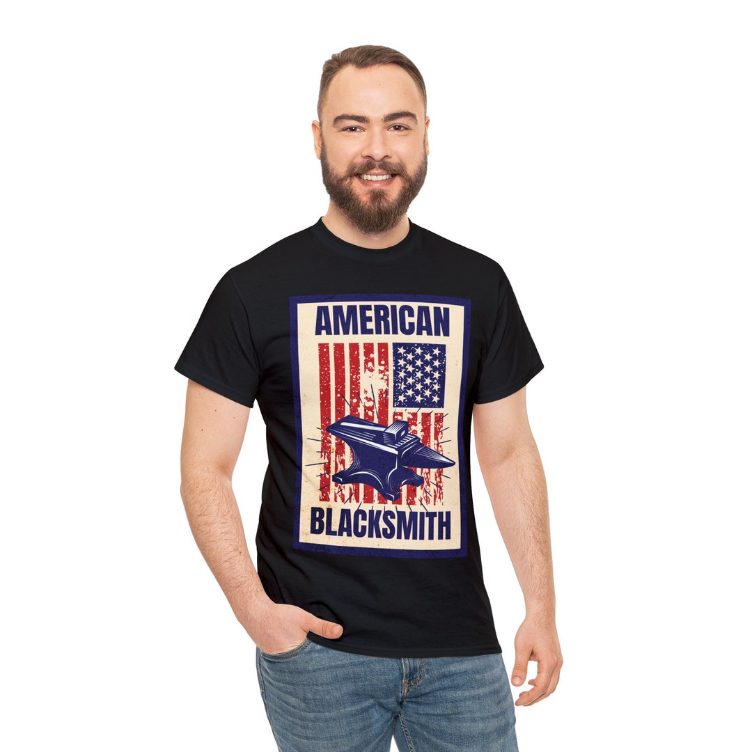 American Blacksmith, Heavy Cotton T-shirt - Etsy