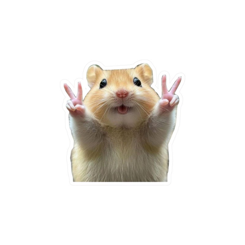 Hamster Peace Sign - Etsy