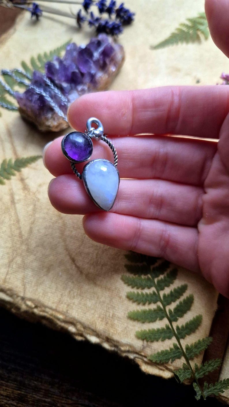 Boho Pendant Necklace | Witchy Jewelry | Forestcore Amulet | Handmade ...