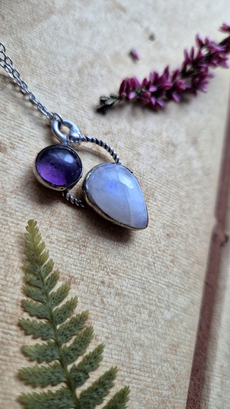 Boho Pendant Necklace | Witchy Jewelry | Forestcore Amulet | Handmade ...