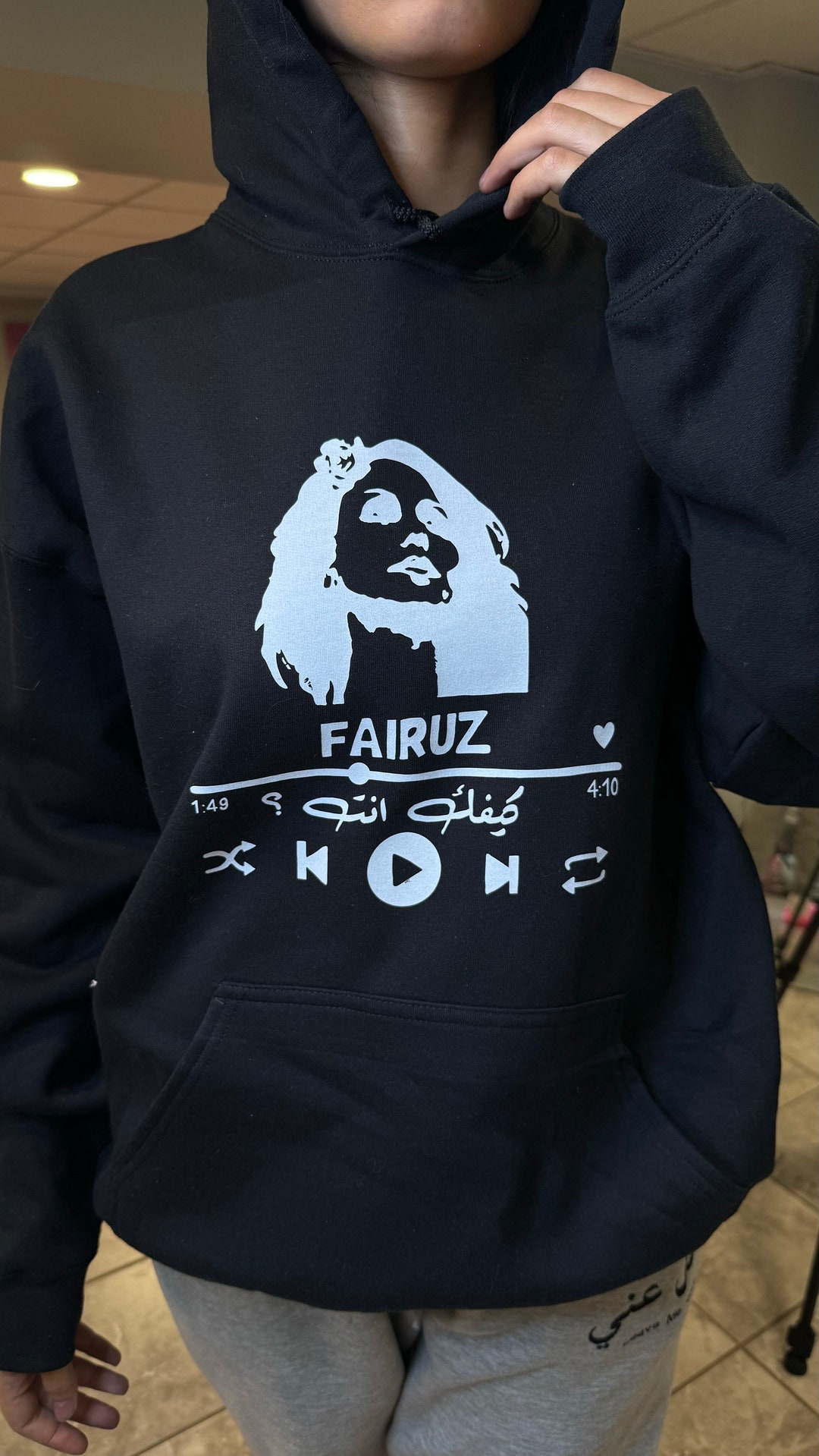 Custom Fairuz 'kifak Inta' Hoodie | Lebanese Singer Fan Gift - Etsy