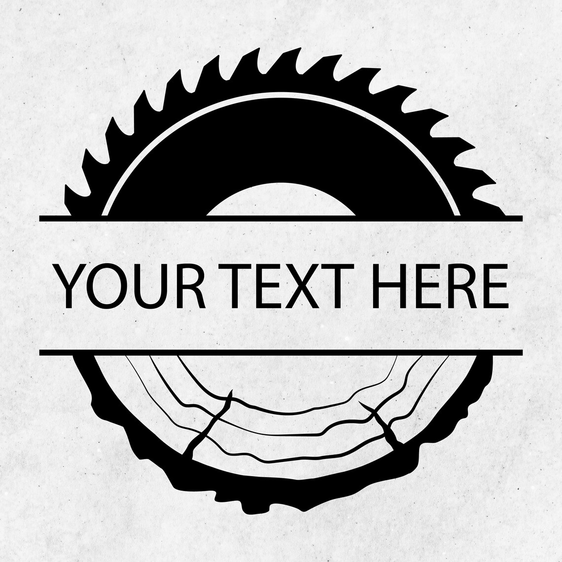 Wood Log SVG Split Wood Log Logo Design SVG Files for Cricut Silhouette ...