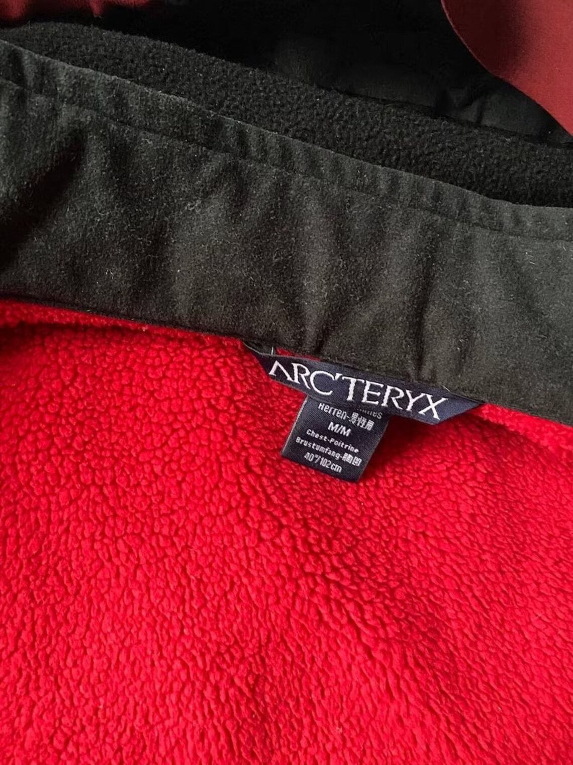 Vintage Arcteryx Deep Pile Fleece Red Jacket/softshell - Etsy
