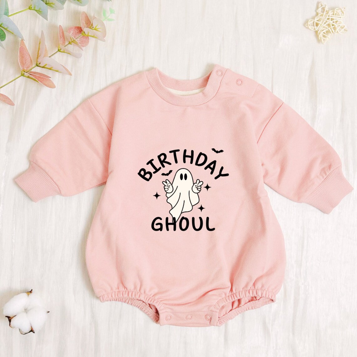 Birthday Ghoul Halloween Baby Romper|halloween Birthday Baby Shirt ...
