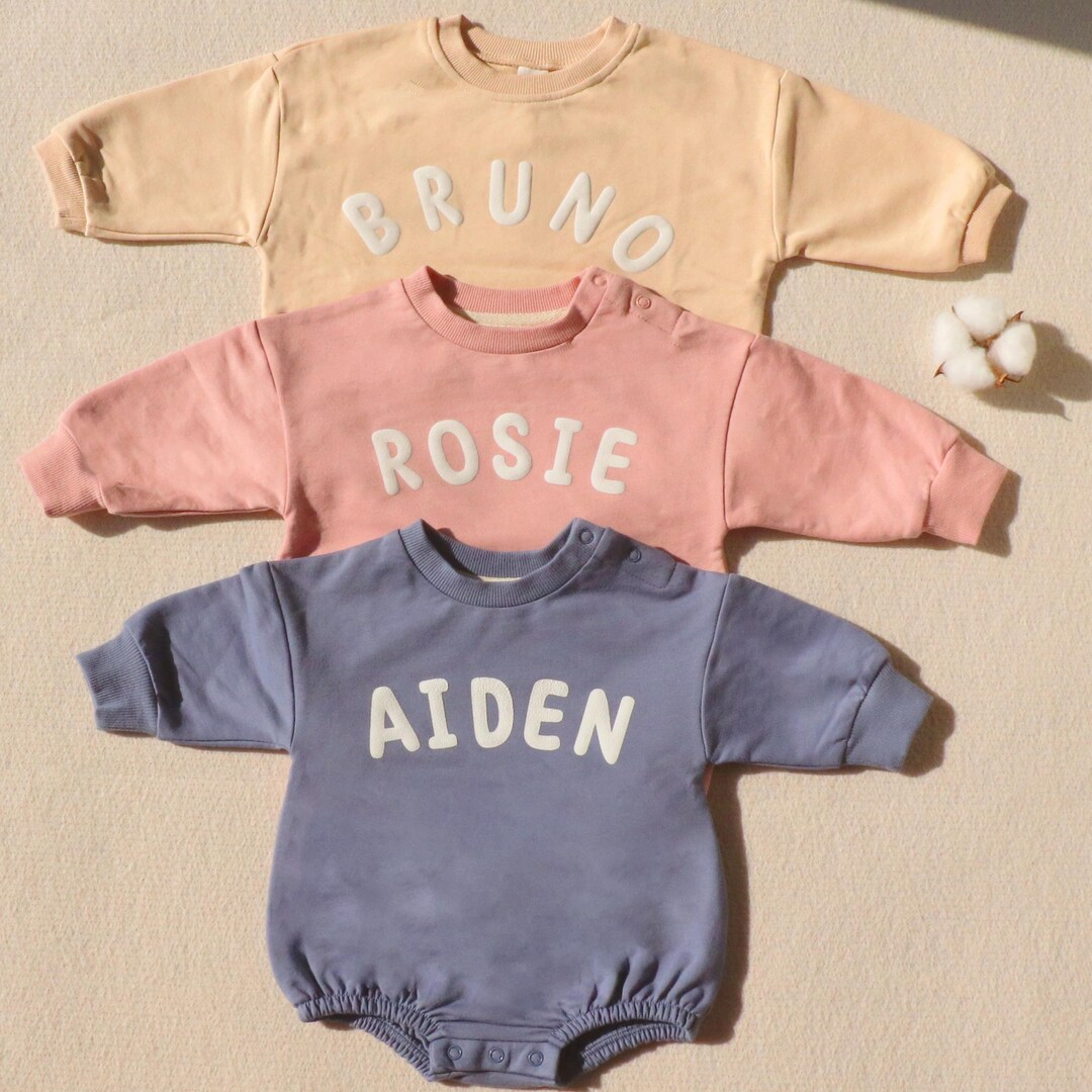 Personalized Baby Name Bubble Romper|baby Shower Day Outfit|first ...