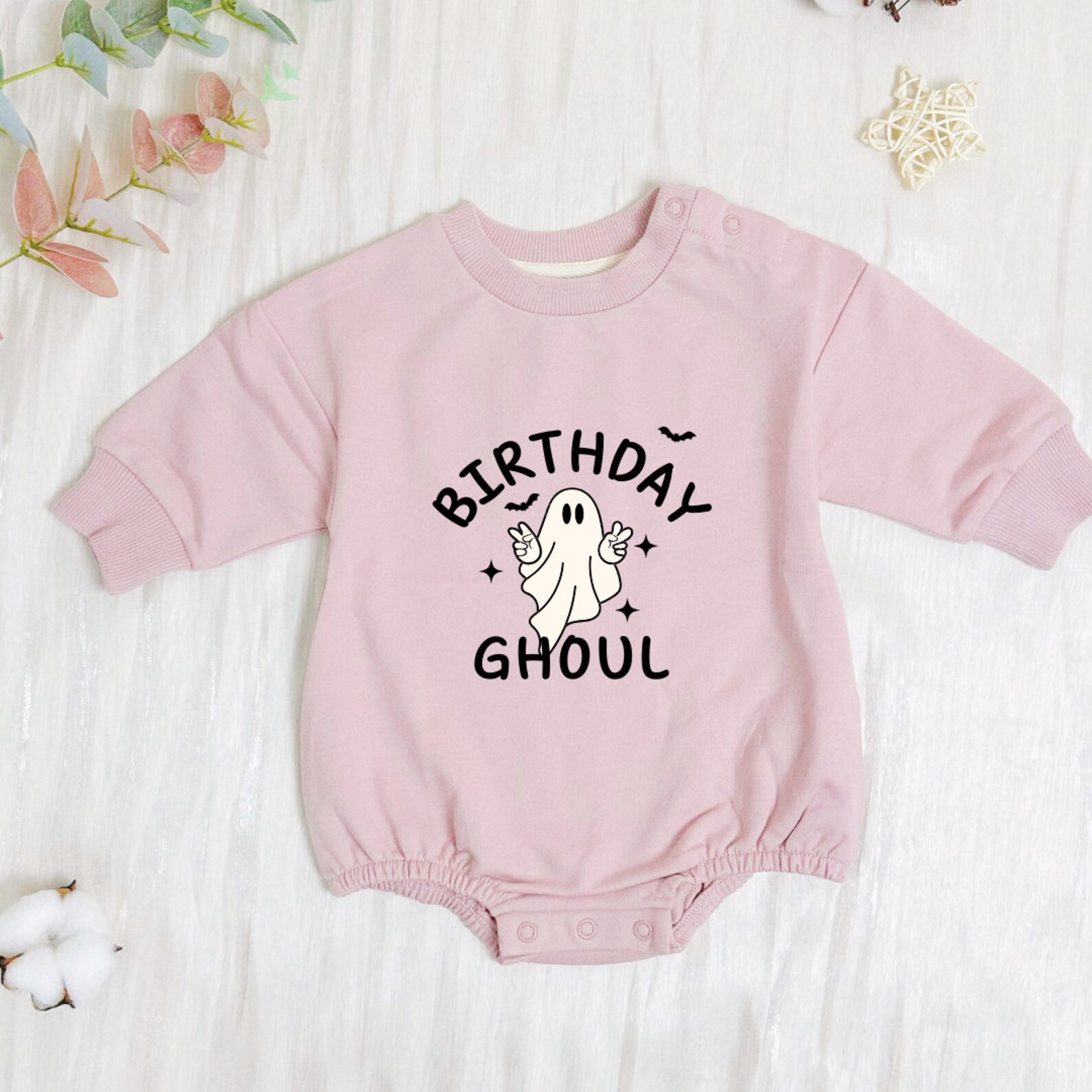 Birthday Ghoul Halloween Baby Romper|halloween Birthday Baby Shirt ...