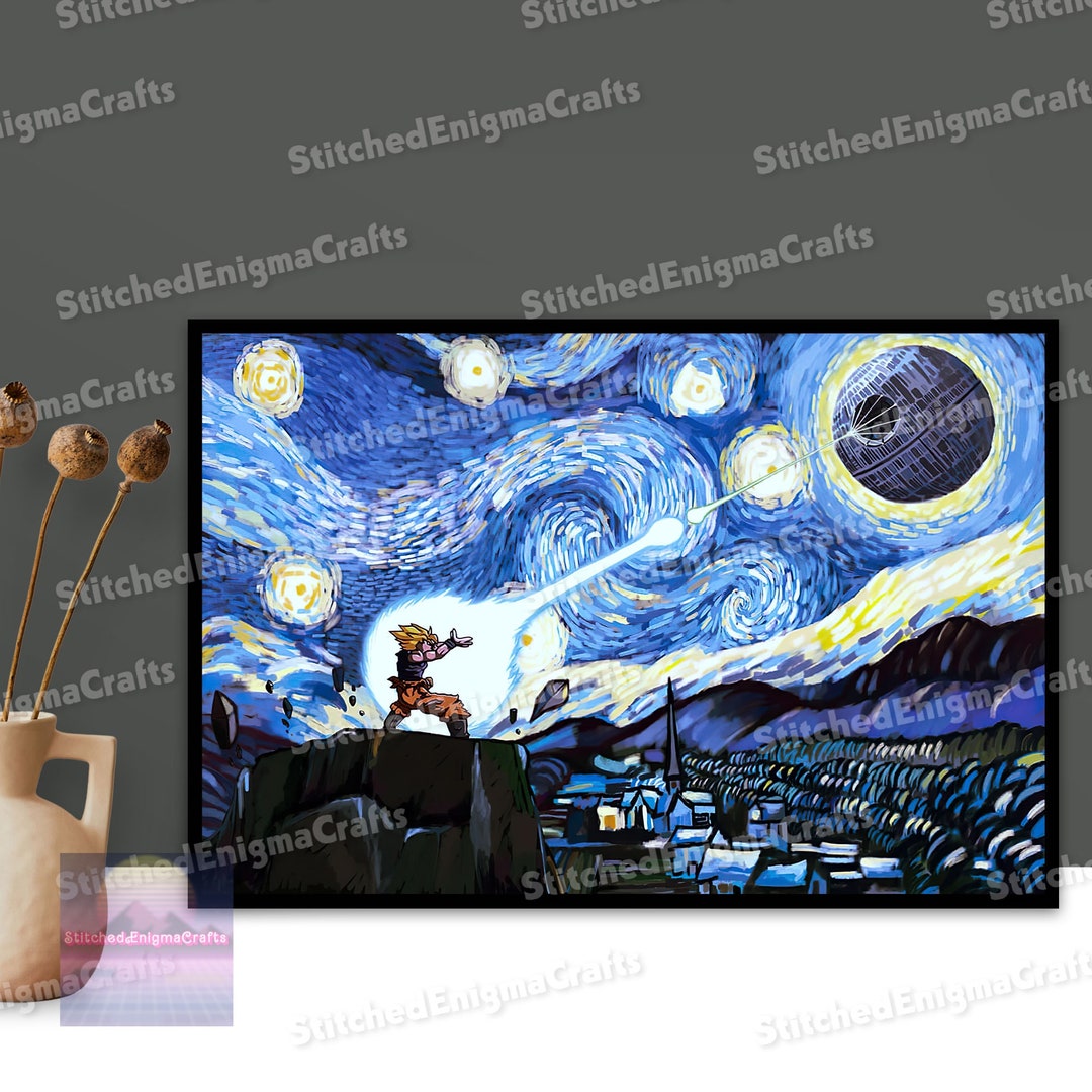 Anime Poster Goku Poster DBZ Poster Death Star SW Poster - Etsy