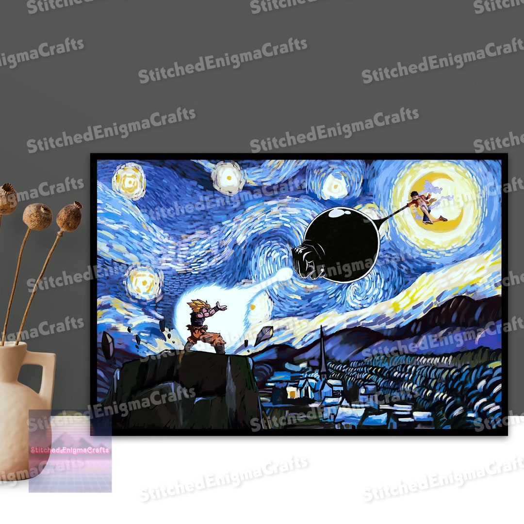 Anime Poster Goku Poster DBZ Poster Luffy OP Japanese Art - Etsy