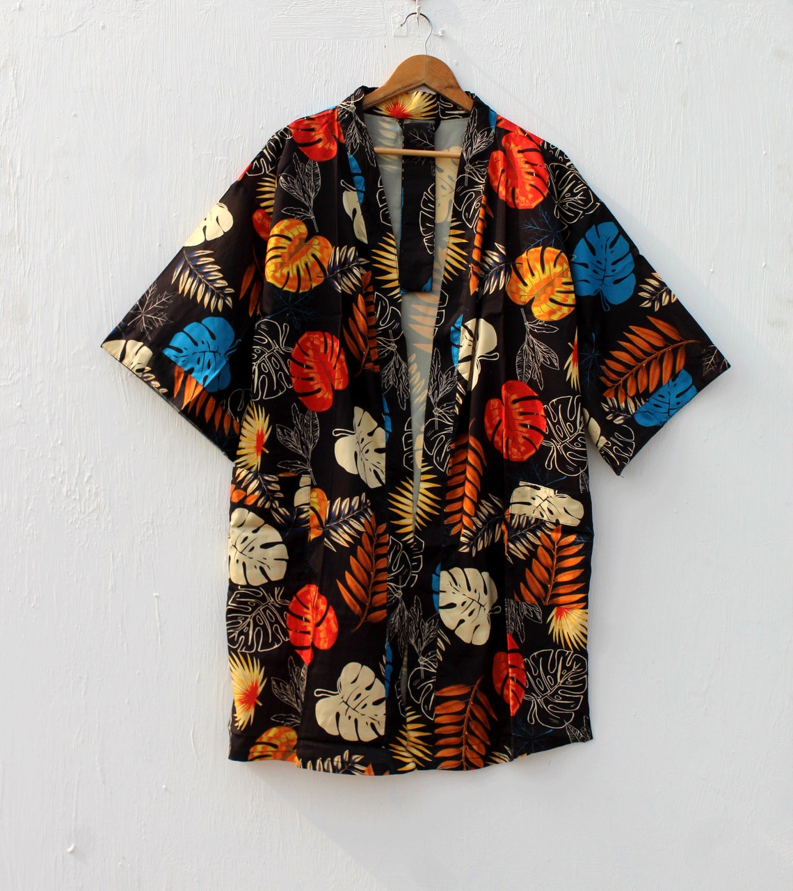 Kimono Gown Dressing Gown Upcycled Saree Sari Robe Vintage - Etsy