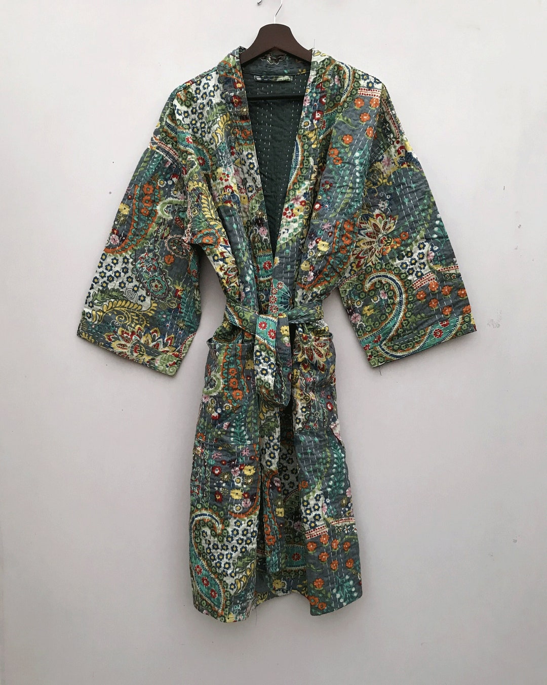 Cotton Israeli Kantha Jacket Coat, Quilted Kantha Jacket Coat, All ...