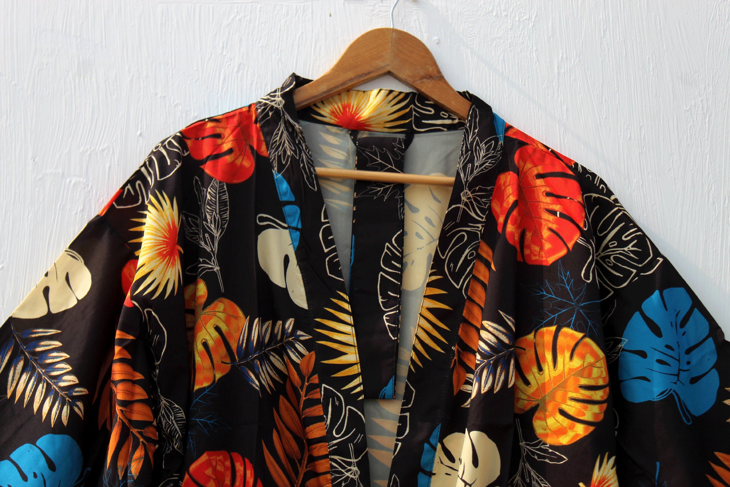 Kimono Gown Dressing Gown Upcycled Saree Sari Robe Vintage - Etsy