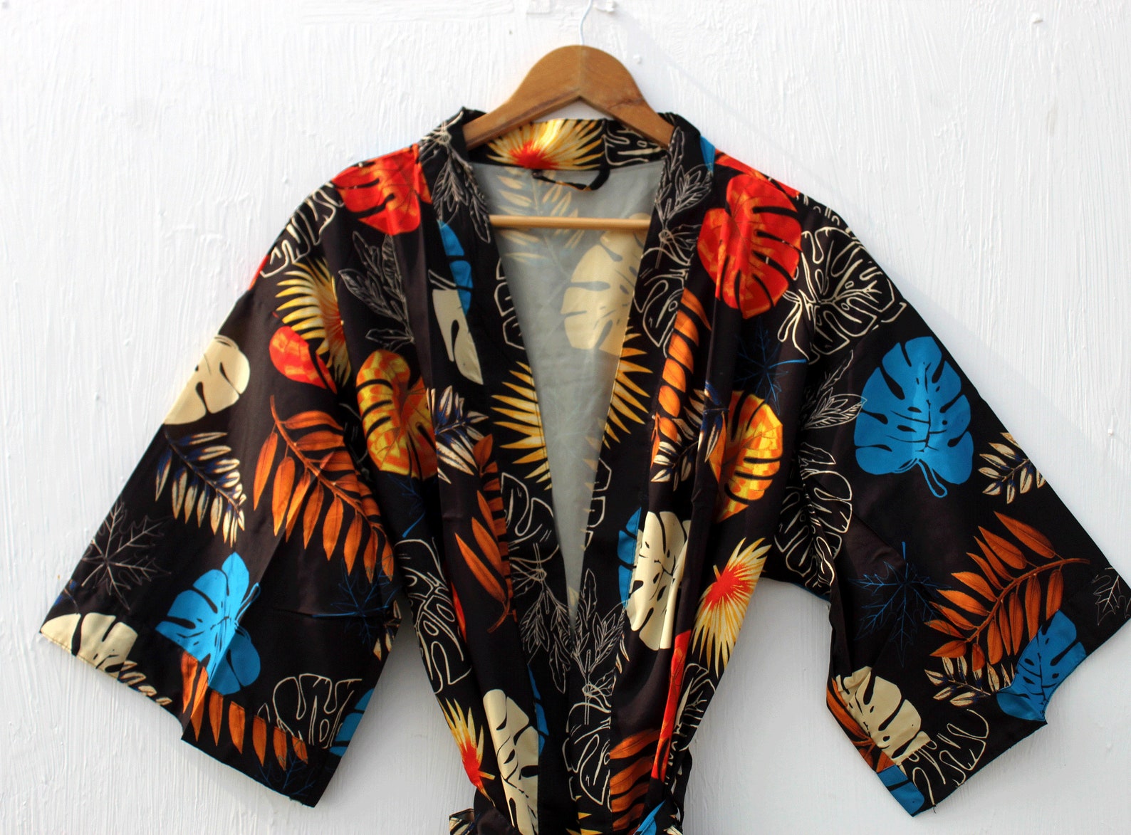 Kimono Gown Dressing Gown Upcycled Saree Sari Robe Vintage - Etsy